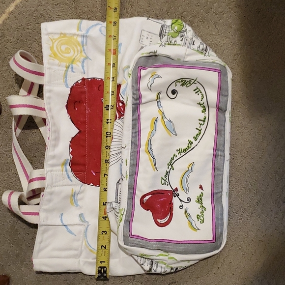 Brighton | Bags | Brighton Canvas Tote Free Your Heart Closet Closing ...